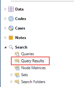 Manage query results